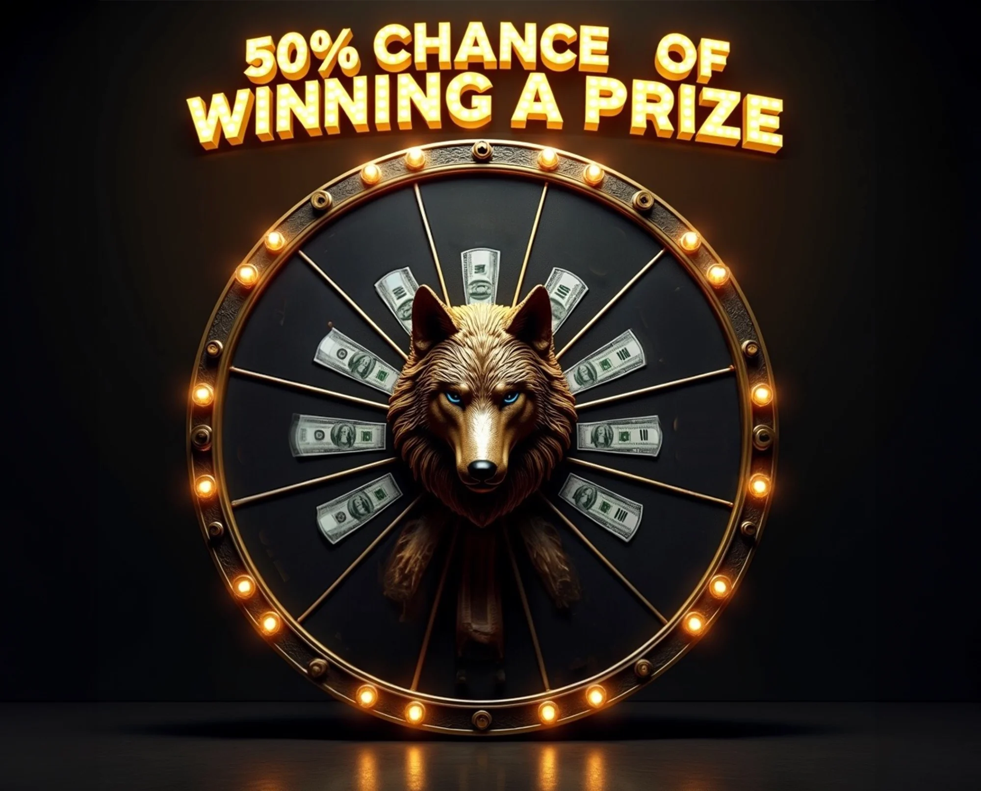 WOLF 50/50 – 10K EDITION 🤩 50% CHANCE OF WINNING AN INSTANT PRIZE UPTO ...